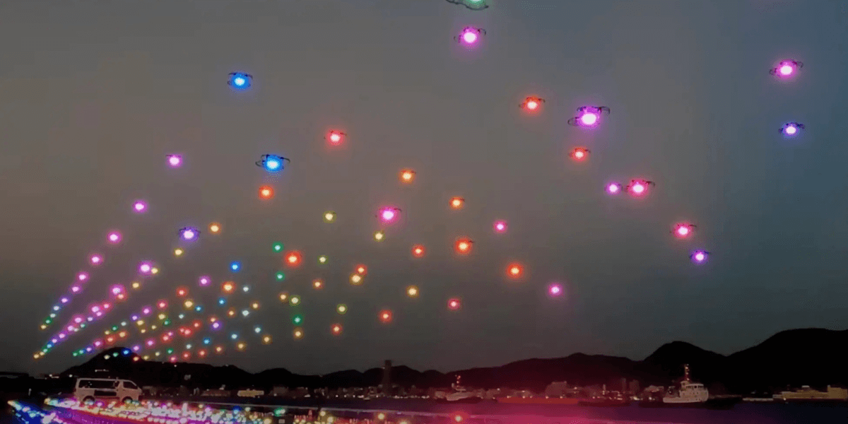 8/13 第41回関門海峡花火大会でドローンショーを開催 | DroneWiki